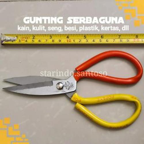 Jual GUNTING KODOK 8 inci besi kain kulit seng garment serbaguna ...
