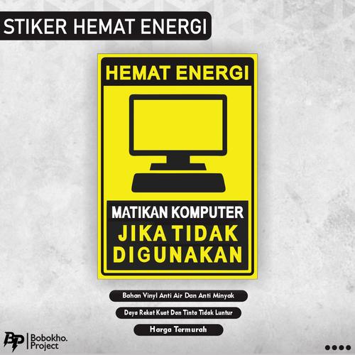 Jual Stiker matikan komputer / stiker matikan perangkat hemat energi ...