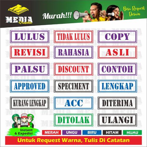 Jual CAP STEMPEL / STEMPEL FLASH / STEMPEL DOKUMEN / STEMPEL MURAH ...