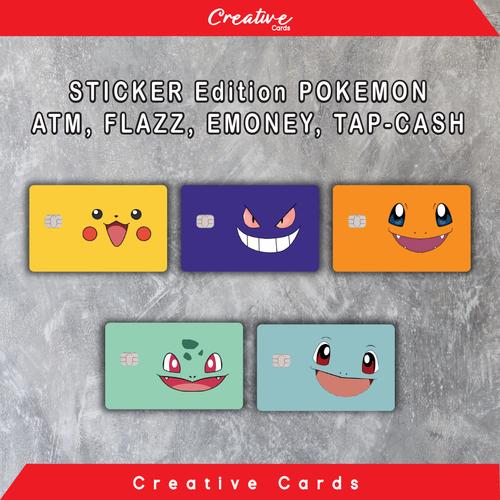 Jual Sticker Kartu Atm Skin Card Debit Emoney E-toll Flazz POKEMON ...