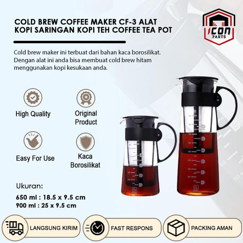 Jual COLD BREW COFFEE MAKER CF-3 ALAT KOPI SARINGAN KOPI TEH COFFEE TEA ...