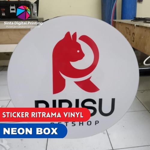 Jual Cetak Stiker Neon Box Outdoor Ritrama Vinyl / Sticker Custom - Kab ...