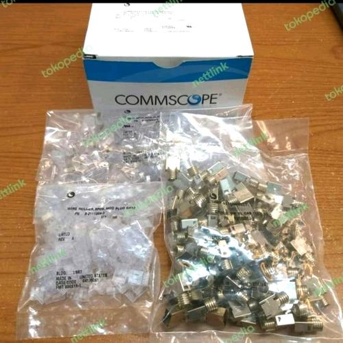 Jual konektor rj 45 cat 6 amp commscope / connector amp commscope cat 6 ...