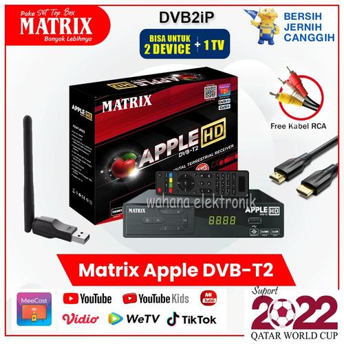 Jual Set Top Box DVBT2 Matrix Apple HD TV Digital DVB T2 - Bisa Youtube - MATRIXHIJAU, STB ...