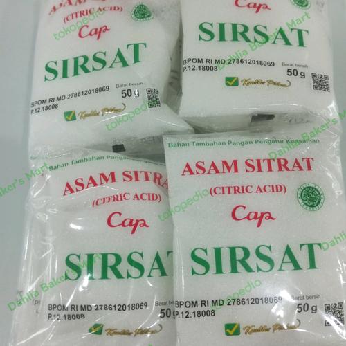 Jual Point Asam Sitrat (Citrid Acid) Sirsat Kemasan Sachet 50 Gram ...