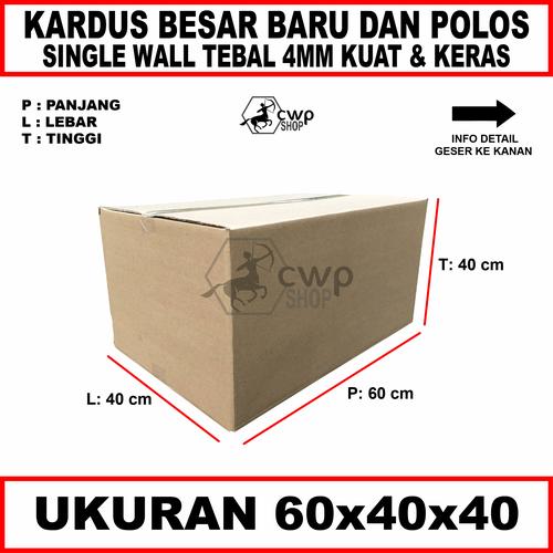 Promo Kardus Box Besar Uk60x40x40 - Jakarta Barat - karduscwp | Tokopedia