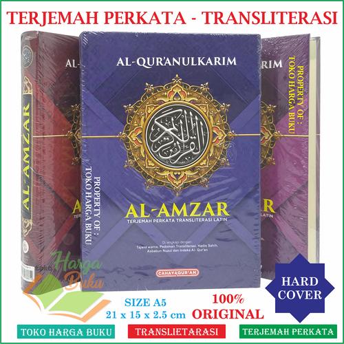 Jual Al-Quran Al-Amzar A5 HC TERJEMAH PERKATA TRANSLITERASI LATIN - Biru - Jakarta Timur - Toko ...