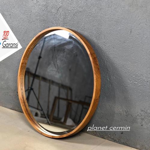 Jual cermin bulat 70 cm jati / kaca befel - Kab. Jepara - planet cermin ...