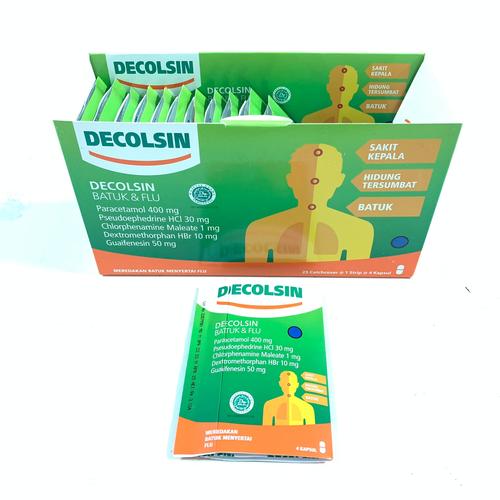 Jual DECOLSIN Kapsul Strip - Obat Flu & Batuk (Kering/Dahak) - Kota ...