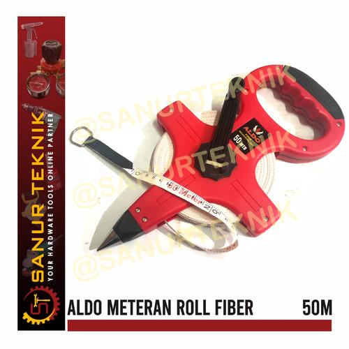 Jual Aldo Meteran Roll Fiber 50 m / Meteran Tancap 50 meter / 50m ...