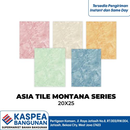 Jual Keramik Asia tile Montana Series 20X25 - DARK RED - Kota Bekasi ...
