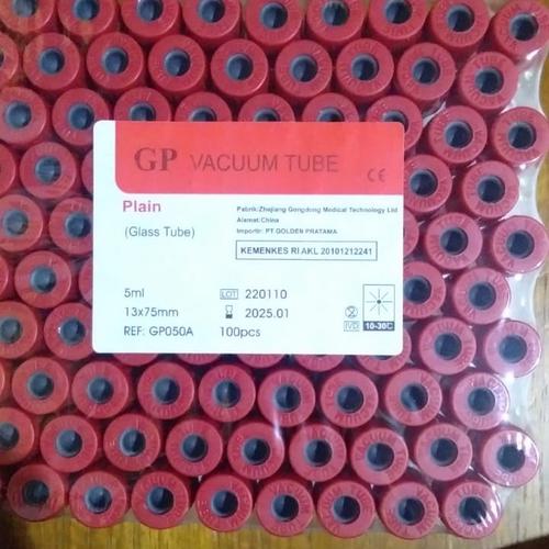 Jual Tabung plain 5 ml, vacuum tube plain 5ml, plain vacutainer 5ml ...