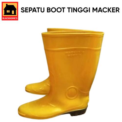Jual Sepatu Boot Tinggi MACKER Kuning APD Kontruksi Proyek Perkebunan ...
