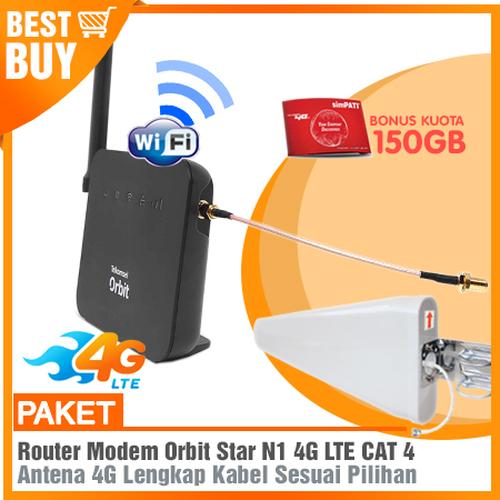 Jual Paket Modem Wifi Orbit Star N1 + Antena External Log Periodik Yagi ...