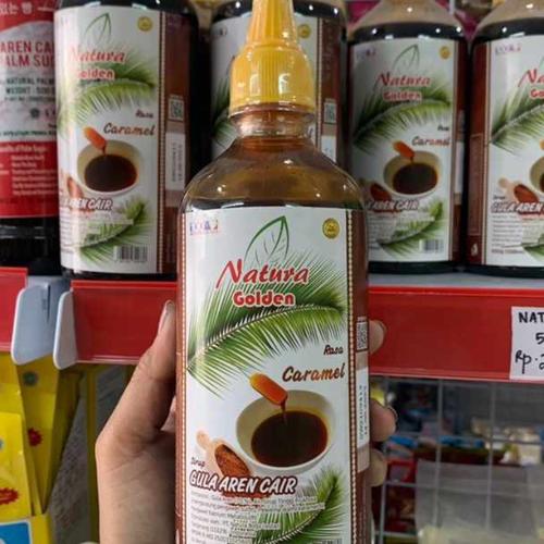 Jual Natura golden gula aren cair rasa caramel 500ml/650gr - Kab ...