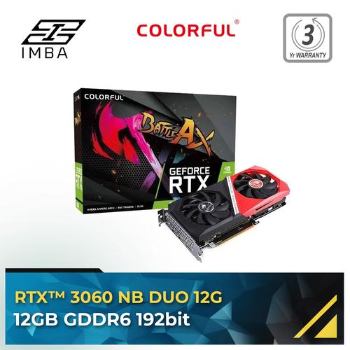 Promo Colorful GeForce RTX 3060 NB DUO 12G V3 L-V | RTX 3060 12GB GDDR6 ...