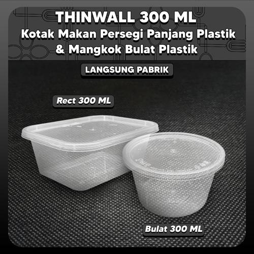 Promo mangkok mangkuk bowl bulat plastik / Thinwall 300 ml - BULAT ...