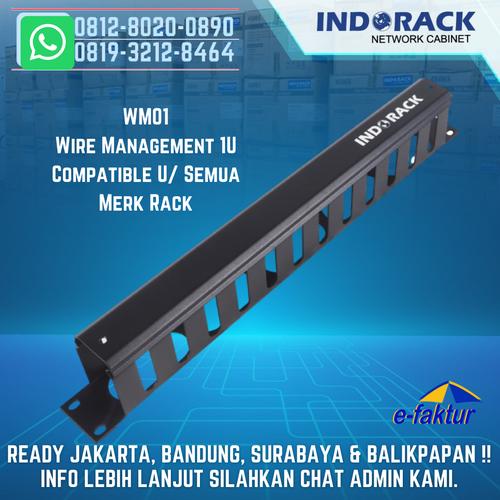 Jual INDORACK 19" Wire Management Panel 1U : WM01 - Hitam - Kota ...