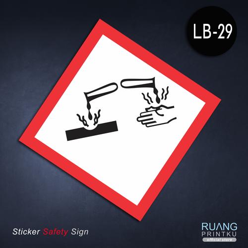 Jual STICKER LABEL LIMBAH B3 HAZMAT LABEL B3 KOROSIF - 10x10cm ...