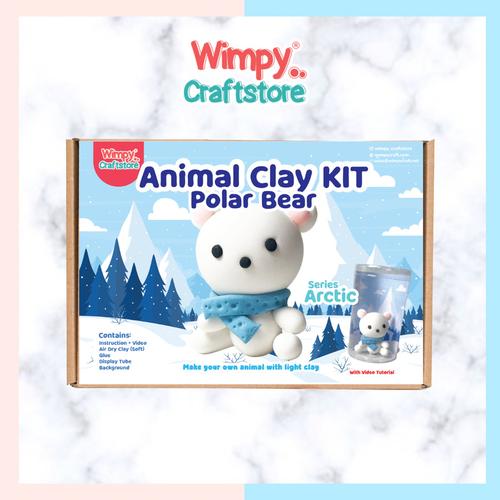 Jual Wimpy Craft Animal Clay KIT Kerajinan Tangan Air Dry Clay Art Set ...