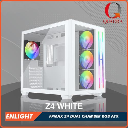Jual Enlight FPMAX Z4 Dual Chamber RGB Tempered Glass ATX Gaming Case ...