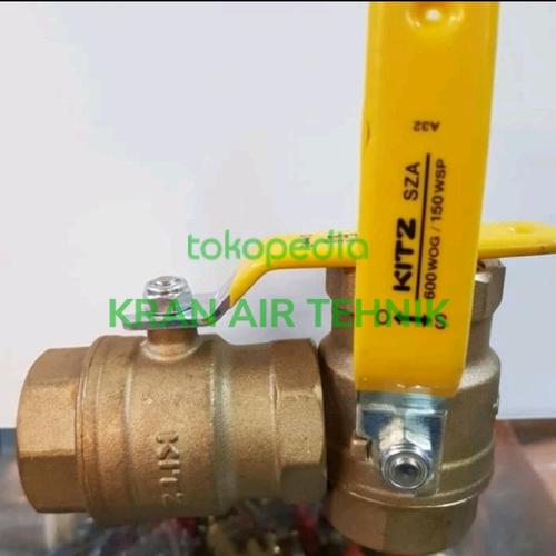 Jual ball valve 11/2 inch kitz kuningan original 600 WOG oil & Gas ...