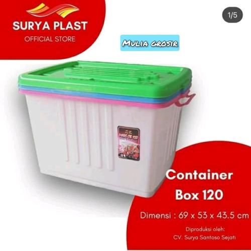 Jual kontainer box 120 liter mars bening - bening/coklat - Kota ...