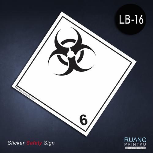 Jual STIKER LABEL LIMBAH B3 HAZMAT INFEKSIUS - 10x10cm - Jakarta Barat ...