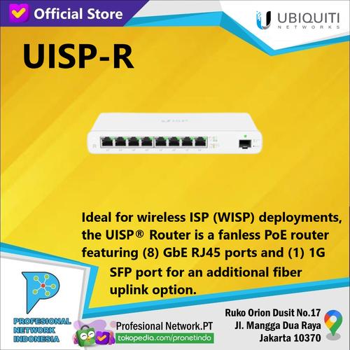 Promo UBIQUITI UISP Router UISP-R Gigabit PoE router f/ MicroPoP ...