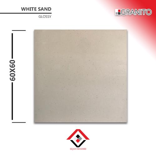Jual granit 60x60 - motif crem glossy - granito white sand - Kab ...