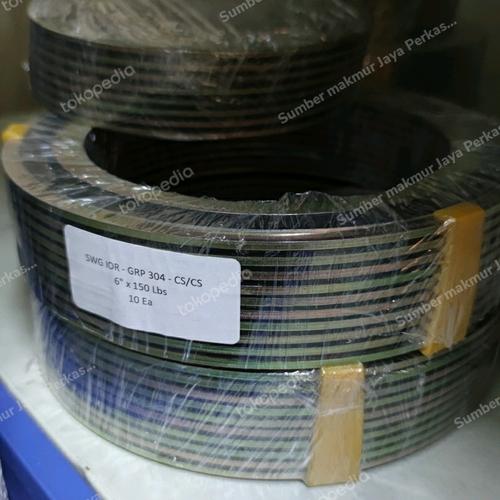 Jual SWG Ansi 150 Carbon Steel (Spiral Wound Gasket CS Ansi 150) 6 ...