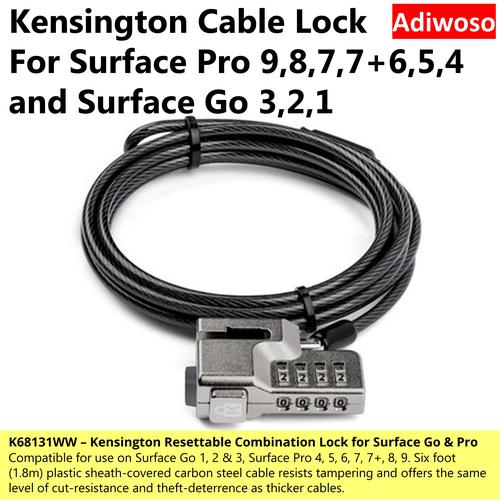 Jual Kensington Cable Lock for Microsoft Surface - Kota Bekasi ...