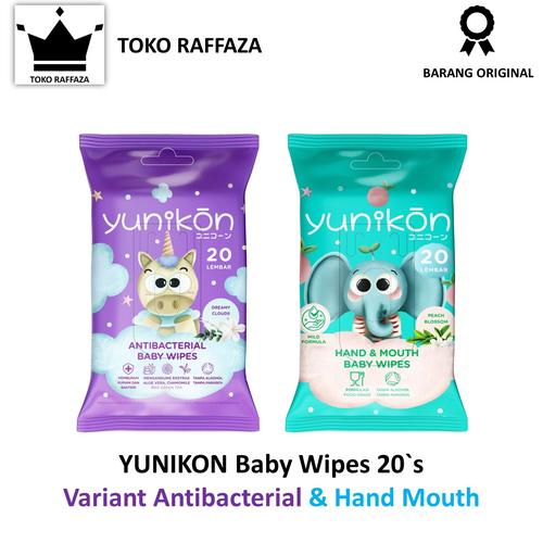 Jual Tissue Basah Yunikon Baby Wipes 20`s - Antibacterial - Kota Bekasi ...