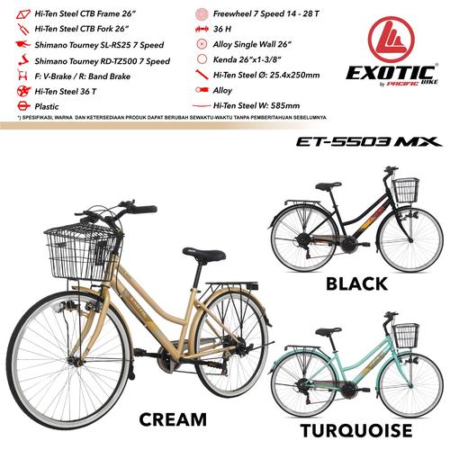 Jual sepeda City Bike CTB 26" EXOTIC ET-5503 MX Garansi 5 tahun ...
