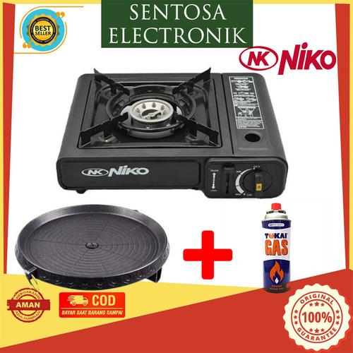 Jual PAKET BARBEQUE/BBQ SET Kompor Portable NIKO+Koper+Bulgogi Bulat ...