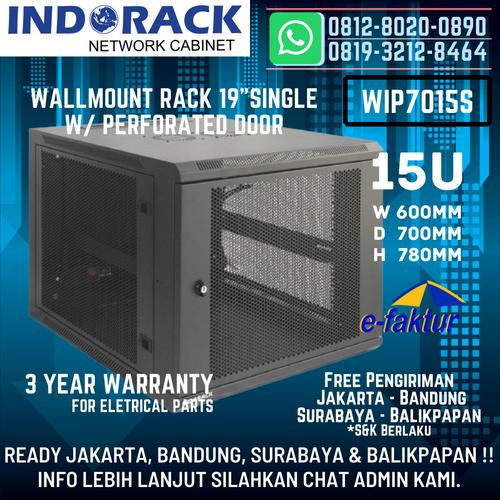 Jual INDORACK WALLMOUNT RACK 15U DEPTH 700MM PERFORATED DOOR - WIP7015S ...