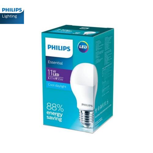 Jual PHILIPS Essential LED Bulb 11W 11 W 11Watt 11 Watt E27 6500K Putih ...