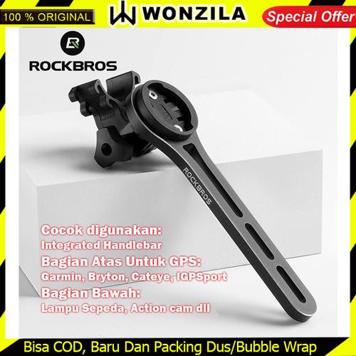 Jual ROCKBROS Integrated Handlebar Mount Barfly Mounting GPS Garmin ...