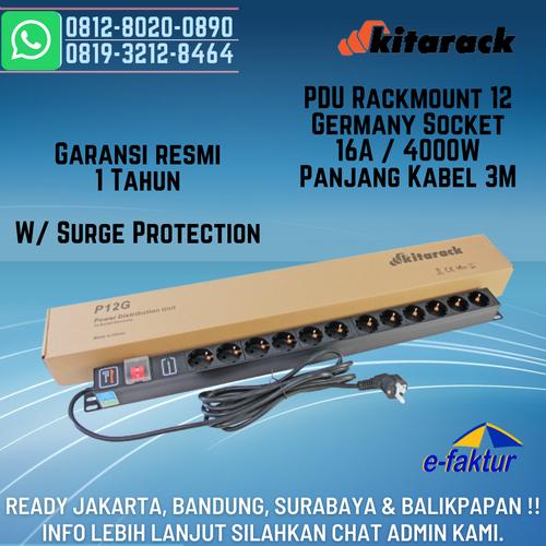 Jual KITARACK PDU 12 SOCKET RACK SERVER - STOP KONTAK LISTRIK 12 LUBANG ...