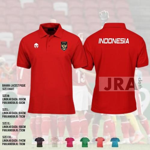 Jual KAOS POLO KERAH TIMNAS INDONESIA HOME AFF MITSUBISHI 2022 2033 - M ...