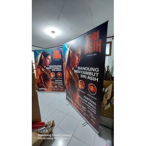 Jual Roll Up banner Ukuran 150 x 200 kaki stainless plus printing ...