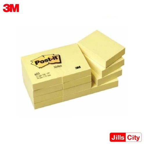 Jual Post It Kecil / Sticky Notes 653 (12 Pad Kuning x 100 Lbr) - Kab ...