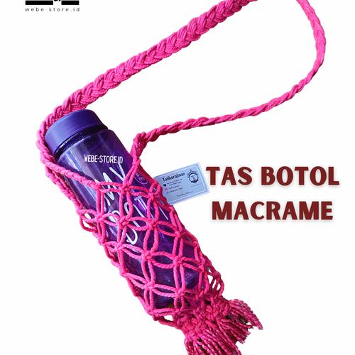 Jual TAS BOTOL MINUMAN MAKRAME TAS UNIK RAMAH LINGKUNGAN BANYAK WARNA ...
