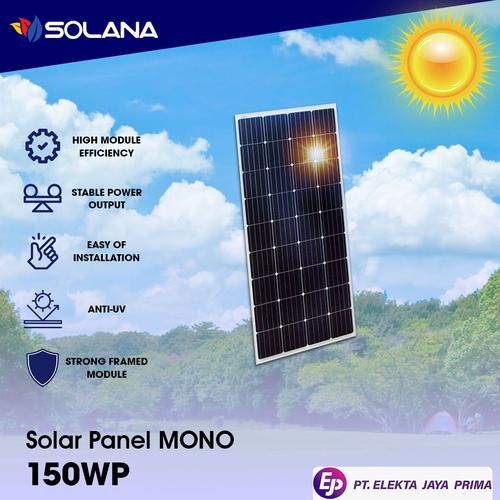 Jual EJP SOLANA SOLAR PANEL MONO 150WP PV MODUL SOLAR CELL 150 WP MONO ...