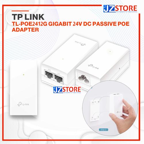 Jual TPLink TL-POE2412G Gigabit 24V DC Passive PoE Adapter - Kota Medan ...