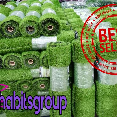 Jual rumput sintetis 1 meter karpet rumput indoor dan outdoor hiasan ...