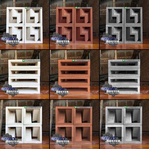 Jual roster lubang angin roster beton roster minimalis - Abu natural ...