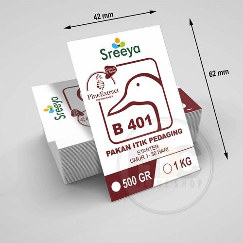 Jual Sreeya B 401 Sticker Label Pet Shop Custom - DEFAULT - Kota ...
