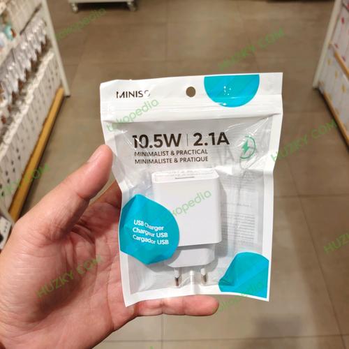 Jual MINISO Kepala USB CHARGER 10.5W 2.1A model ST601 ( Single Output ...