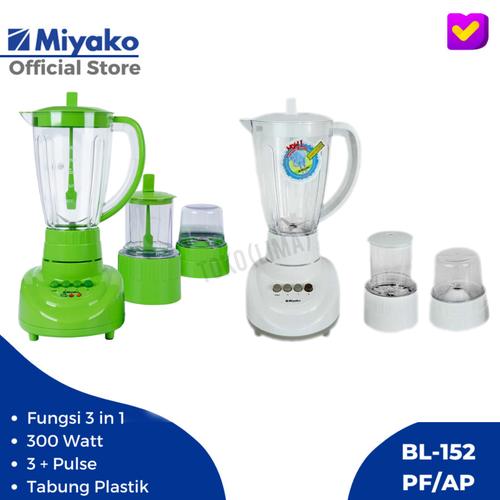 Jual Blender Plastik 3 in 1 Miyako BL 152 PF AP Blender Miyako 3 in 1 - WHITE / PUTIH, PACKING ...